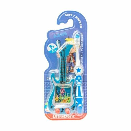 Детская зубная щетка с игрушкой для мальчиков UltraDent Kid's "Azul"