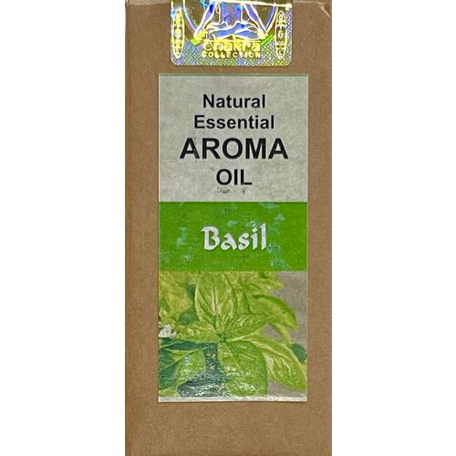 Natural Aroma Oil BASIL, Shri Chakra (Натуральное ароматическое масло базилик, Шри Чакра), 10 мл.