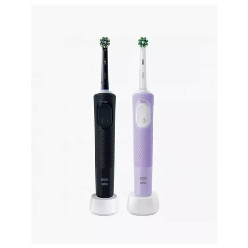 Набор Oral-B Vitality Cross Action, Black + Lilac Mist