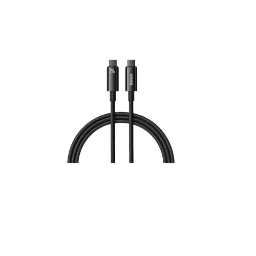 Сетевой кабель Baseus Tungsten Gold Fast Charging Data Cable Type-C to Type-C 240W 3m Black (CAWJ040201)