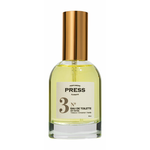 PRESS GURWITZ PERFUMERIE Press Gurwitz Perfumie № 3 Туалетная вода c нотами табака, корицы и ванили, 50 мл