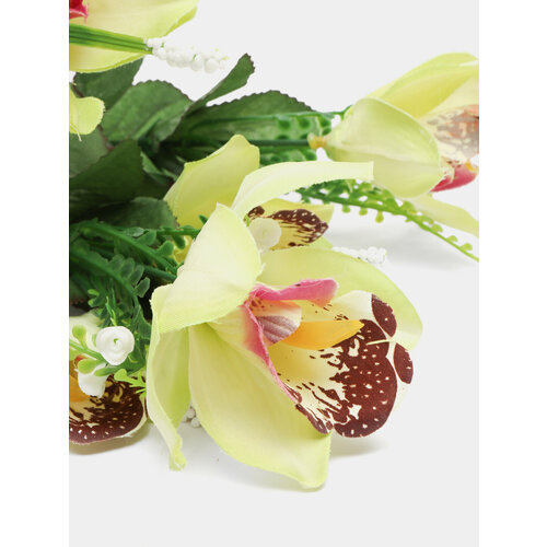 Искусственные цветы. Орхидея (букет). Высота 43 см