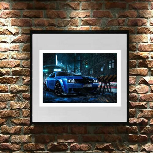 Постер "Dodge Challenger SRT P3" из коллекции "Автомобили" А4