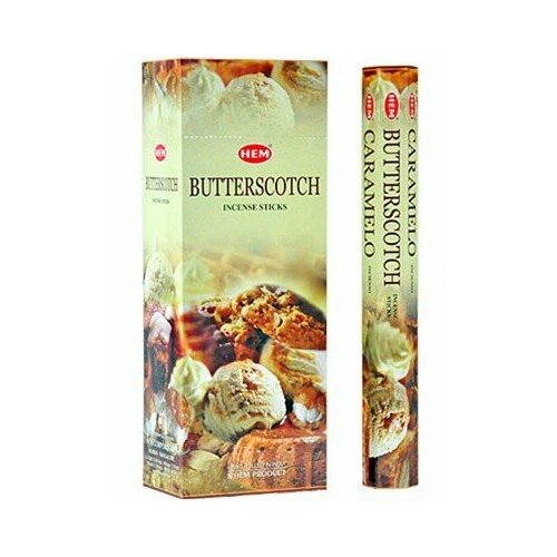 Hem Incense Sticks BUTTERSCOTCH (Благовония ириски, Хем), уп. 20 палочек.