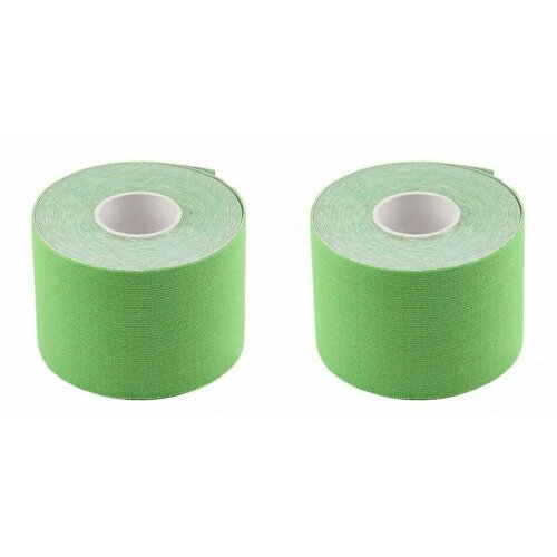 AYOUME Тейп для лица Kinesiology tape roll, зеленый, 2,5 см х 5 м, 2 шт.