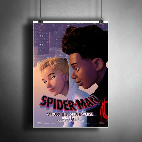 Постер плакат для интерьера "Фильм: Человек-паук: Паутина вселенных (Spider-Man)" / Декор дома, офиса, комнаты, квартиры, детской A3 (297 x 420 мм)