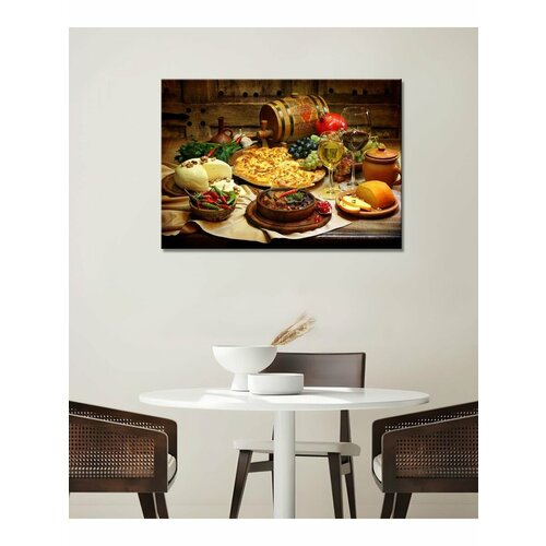 Картина на холсте с подрамником Грузинская кухня 4 60х80