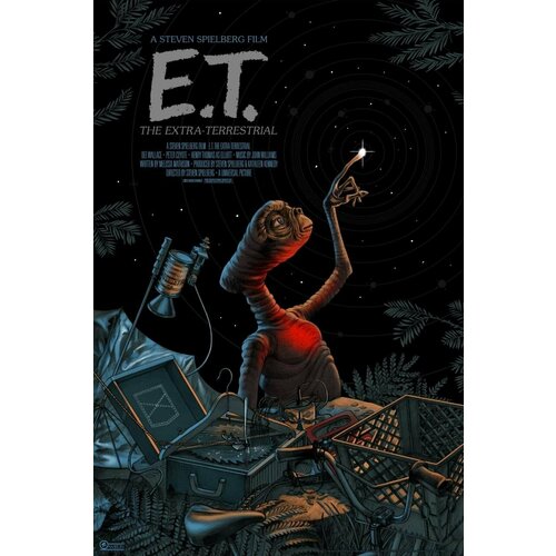 Плакат, постер на бумаге Инопланетянин (E.T. The Extra-Terrestrial, 1982г). Размер 42 х 60 см