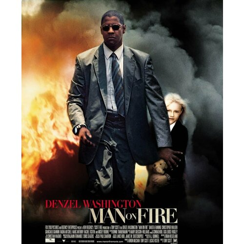 Плакат, постер на бумаге Гнев (Man on Fire, 2004г). Размер 42 х 60 см