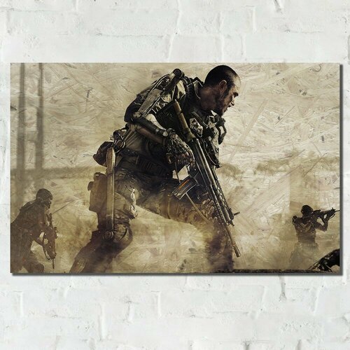 Картина интерьерная на рельефной доске ОСП Игры Call Of Duty 4 Modern Warfare - 15004