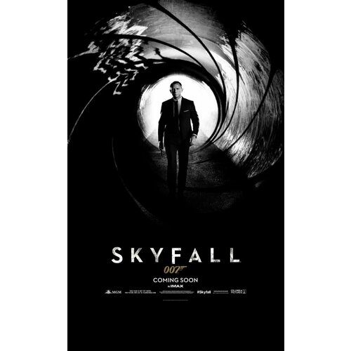 Плакат, постер на бумаге 007: Координаты Скайфолл (Skyfall, 2012г). Размер 60 х 84 см