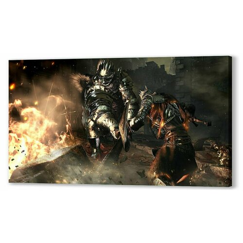 Плакат, постер на холсте Dark Souls III. Размер 42 х 60 см