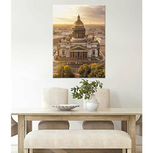 Картина на холсте для интерьера на стену - Городской пейзаж: Санкт-Петербург (Питер) - Urban landscape: St. Petersburg(3) 50х70