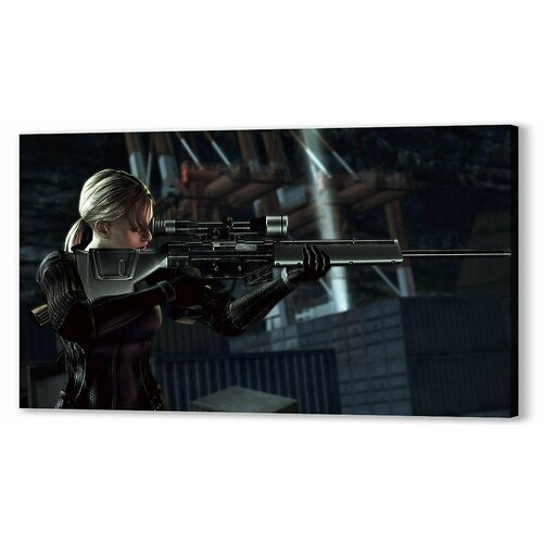 Плакат, постер на холсте Resident Evil. Размер 42 х 60 см