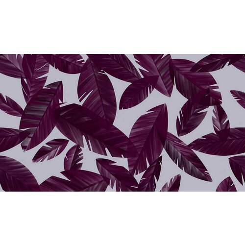 Картина на холсте 110x60 LinxOne "Листья Текстуры Фиолетовый" интерьерная для дома / на стену / на кухню / с подрамником