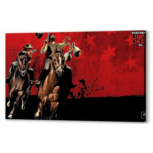 Плакат, постер на холсте Red Dead Redemption. Размер 60 х 84 см