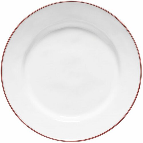 Тарелка обеденная Beja 28,2 см, материал керамика, цвет белый + красный, Costa Nova, Португалия, ATP281-01018E(00721A)