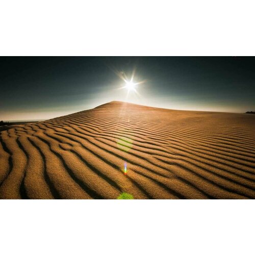 Картина на холсте 60x110 Альянс Лес "Солнце пустыни" на подрамнике / интерьер/ декор
