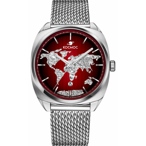 Наручные часы Космос D 113.19.35, красный, серебряный
