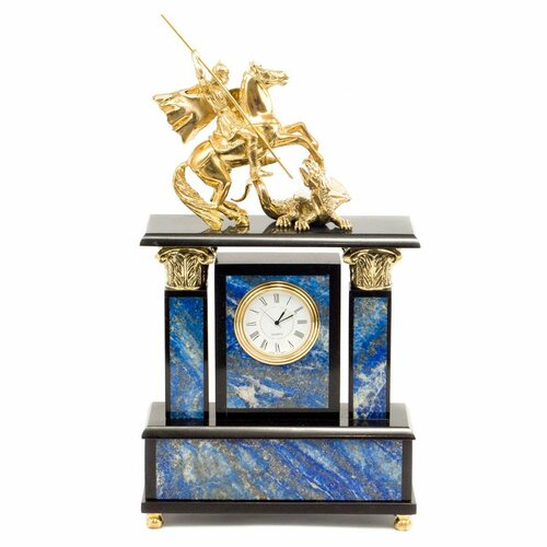 Часы из лазурита "Георгий Победоносец" 115035