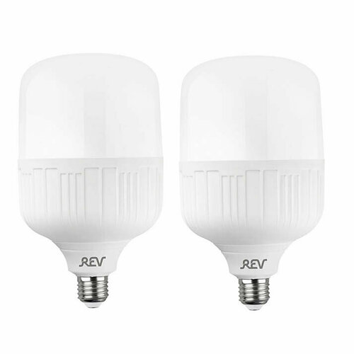 Лампа светодиодная REV 40 Вт E27 цилиндр T120 6500К холодный белый свет 180-240 В прозрачная (2 шт.)
