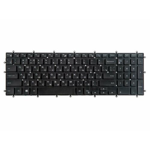 Клавиатура для ноутбука Dell Inspiron 15-5565, 5567, 5570, 7000 чёрная, с подсветкой (09J9KG)