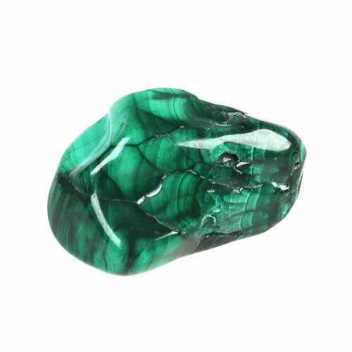 Камень натуральный "Малахит", галтовка (20-30 г, 16-24 мм)