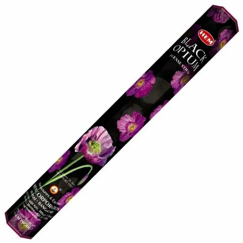 Hem Incense Sticks BLACK OPIUM (Благовония черный опиум, Хем), уп. 20 палочек.