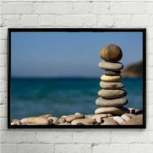 Постер "Камни на пляже" Cool Eshe из коллекции "Природа", плакат А3