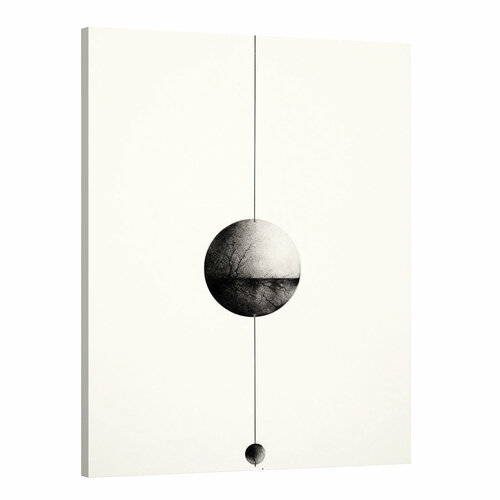 Интерьерная картина 50х70 "Минимализм: гармония линий и форм"