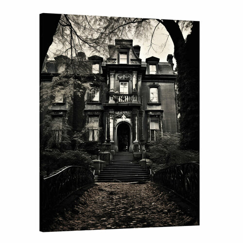 Интерьерная картина 50х70 "Хэллоуин: Загадочная ночь"
