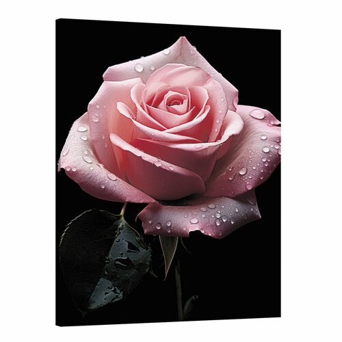 Интерьерная картина 50х70 "Розы в вихре воспоминаний"