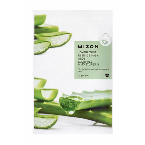 Тканевая маска для лица с экстрактом сока алоэ Mizon Joyful Time Essence Mask Aloe