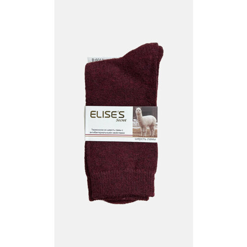 Носки ELISE'S Secret, размер 37-41, мультиколор, бордовый