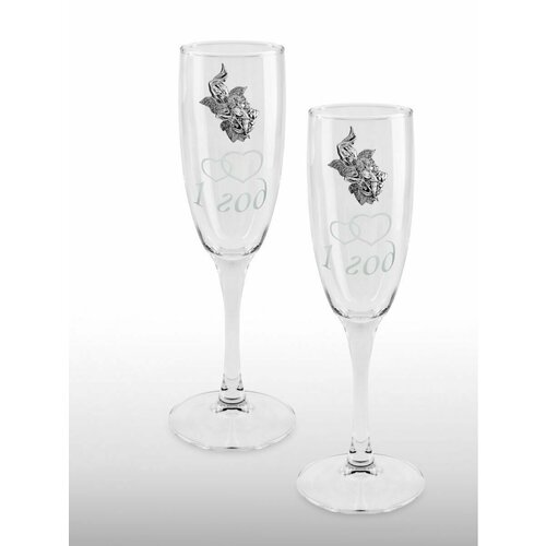 Подарок на годовщину Ситцевая свадьбы бокалы для шампанского