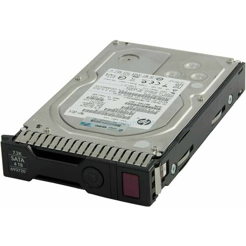 Жесткий диск HP 693687-B21 693720-001 MB004000GYDPD P50265-002 2TF130-065 872493-008 4TB 3.5"(LFF) SATA 7,2k 6G Hot Plug