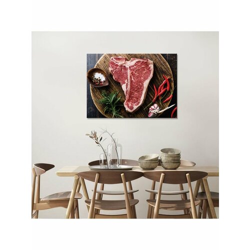 Картина на холсте с подрамником мясо 1 50х70