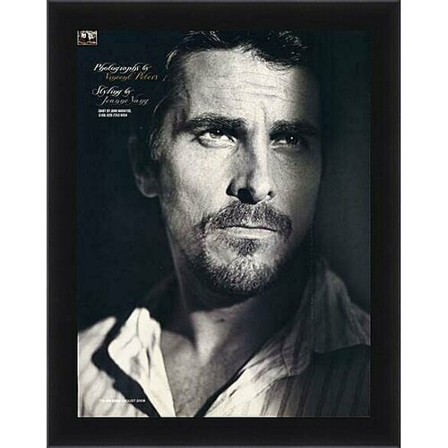 Плакат, постер на бумаге Christian Bale-Кристиан Бэйл. Размер 42 х 60 см