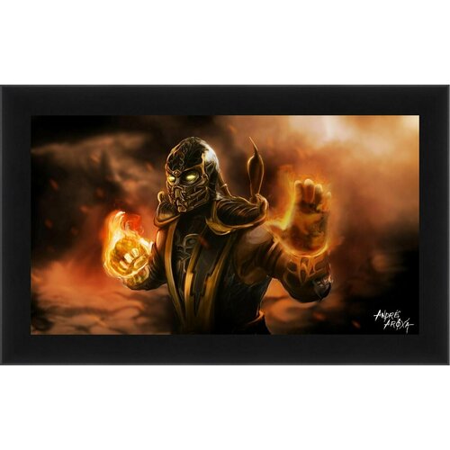 Плакат, постер на бумаге Mortal Kombat. Размер 30 х 42 см