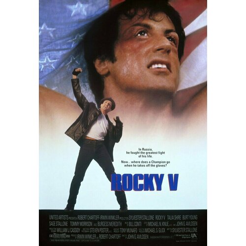 Плакат, постер на холсте Rocky/Рокки. Размер 60 х 84 см