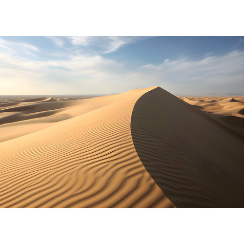 Постер - "Песчаные дюны пустынные"на фотобумаге / А4 / в тубусе без рамы