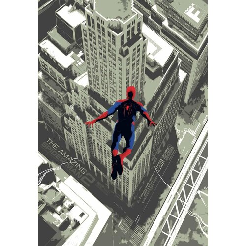 Плакат, постер на холсте Новый Человек-паук: Высокое напряжение (The Amazing Spider-Man 2, 2014г). Размер 21 х 30 см