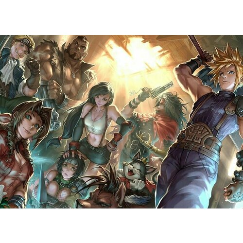 Плакат, постер на бумаге Final Fantasy. Размер 21 х 30 см