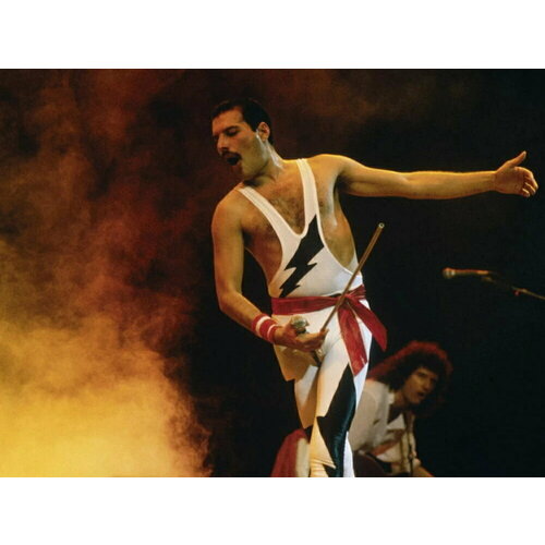 Плакат, постер на бумаге Freddie Mercury/Фредди Меркьюри/музыкальные/поп исполнитель/артист/поп-звезда/группа. Размер 21 х 30 см