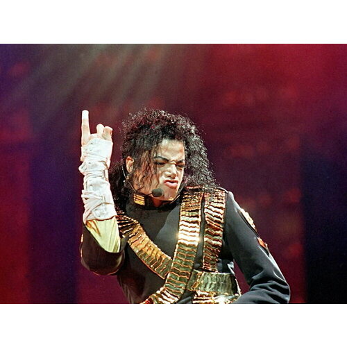 Плакат, постер на холсте Michael Jackson/Майкл Джексон/музыкальные/поп исполнитель/артист/поп-звезда/группа. Размер 21 х 30 см