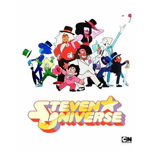 Плакат, постер на холсте Steven Universe/Вселенная Стивена/комиксы/мультфильмы. Размер 60 х 84 см