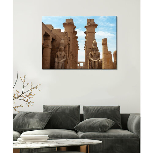 Картина/Картина на холсте для интерьера/Картина на стену/Картина для кухни/ - Египет/Луксорский храм (1) 30х40