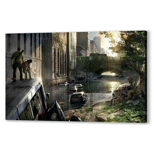 Плакат, постер на холсте The Last Of Us. Размер 42 х 60 см