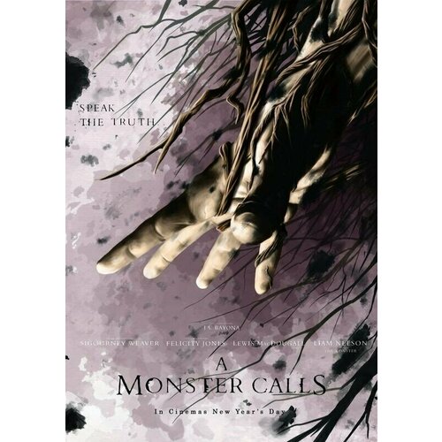 Плакат, постер на холсте Голос монстра (A Monster Calls), Хуан Антонио Байона. Размер 30 х 42 см