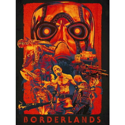 Плакат, постер на холсте Borderlands/искусство/арт/абстракция/творчество. Размер 21 х 30 см